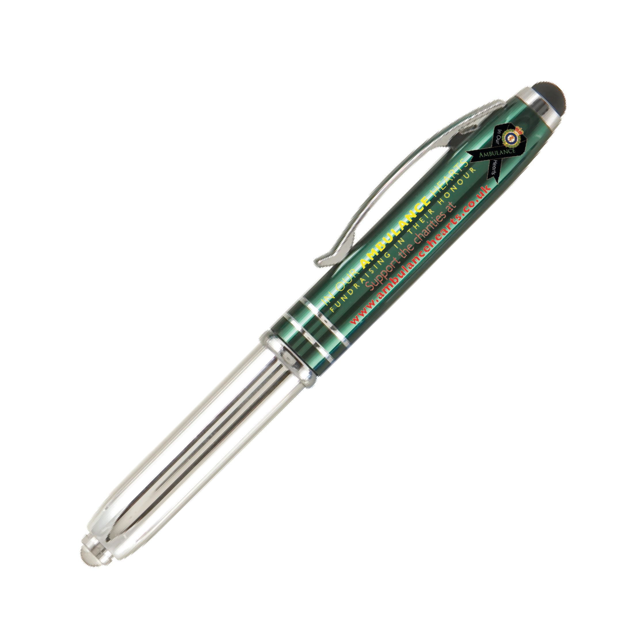 Pen torch with stylus | In Our Ambulance Hearts