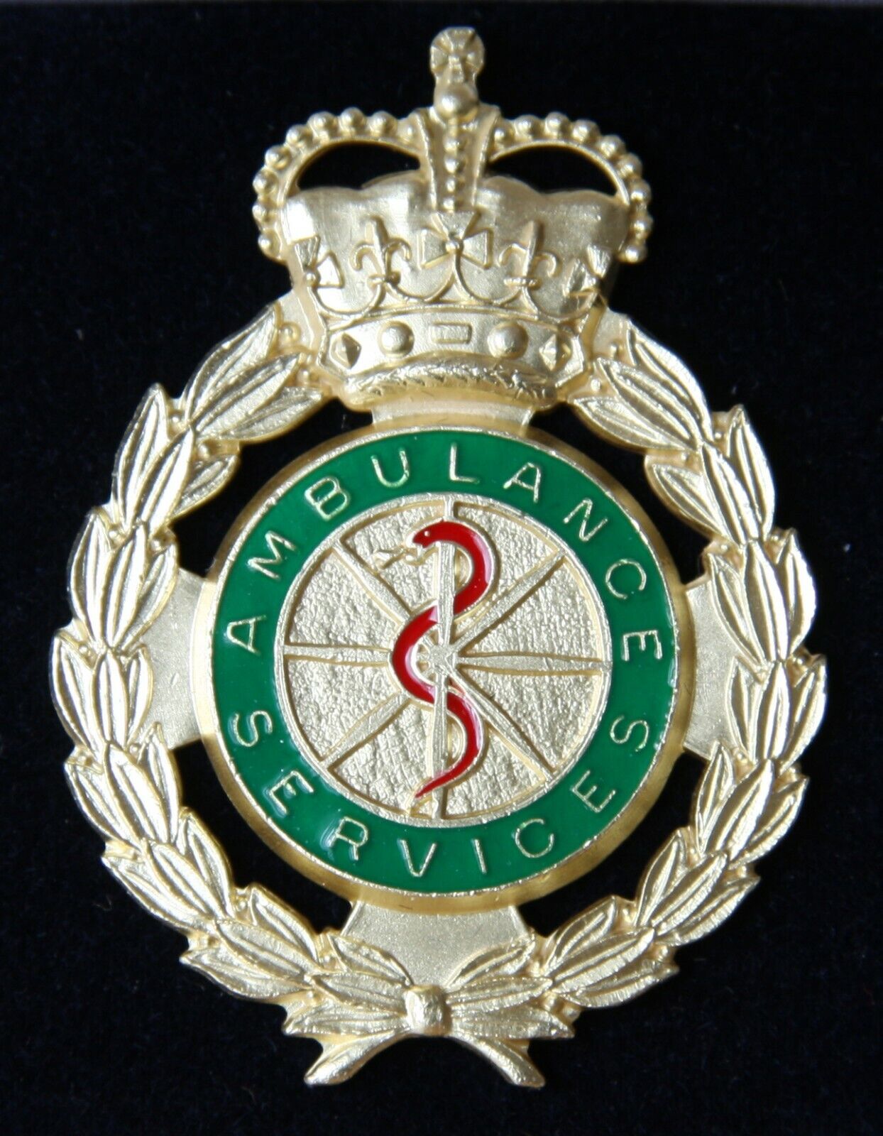 TASC - Limited Edition Solid Silver Ambulance Service Crown Cap Badge | In Our Ambulance Hearts
